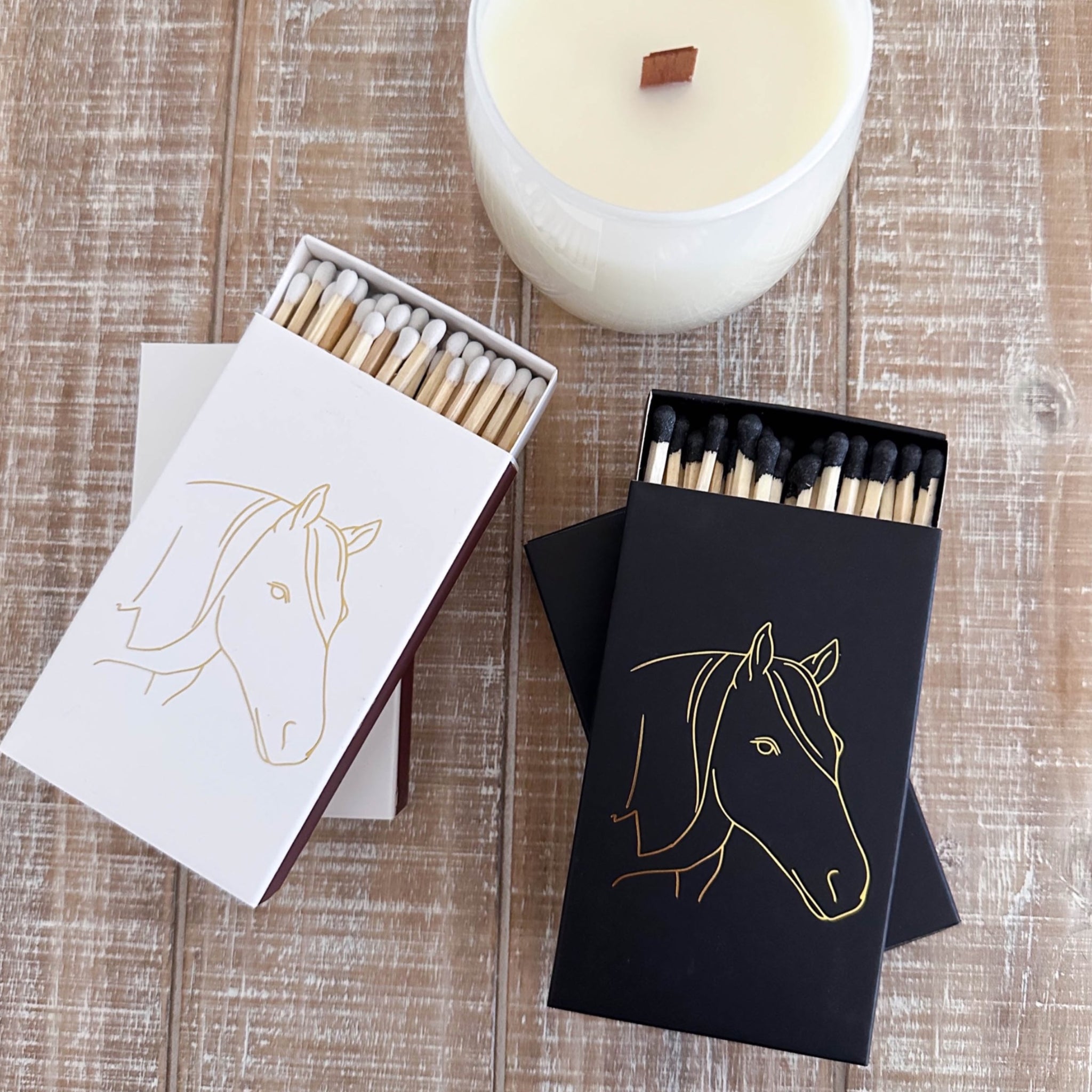 Oversized Horse Head Matches – Stable Style